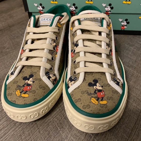 Gucci | Shoes | Gucci Disney Mikey Mouse Sneakers With Gg Guccis Sims ...